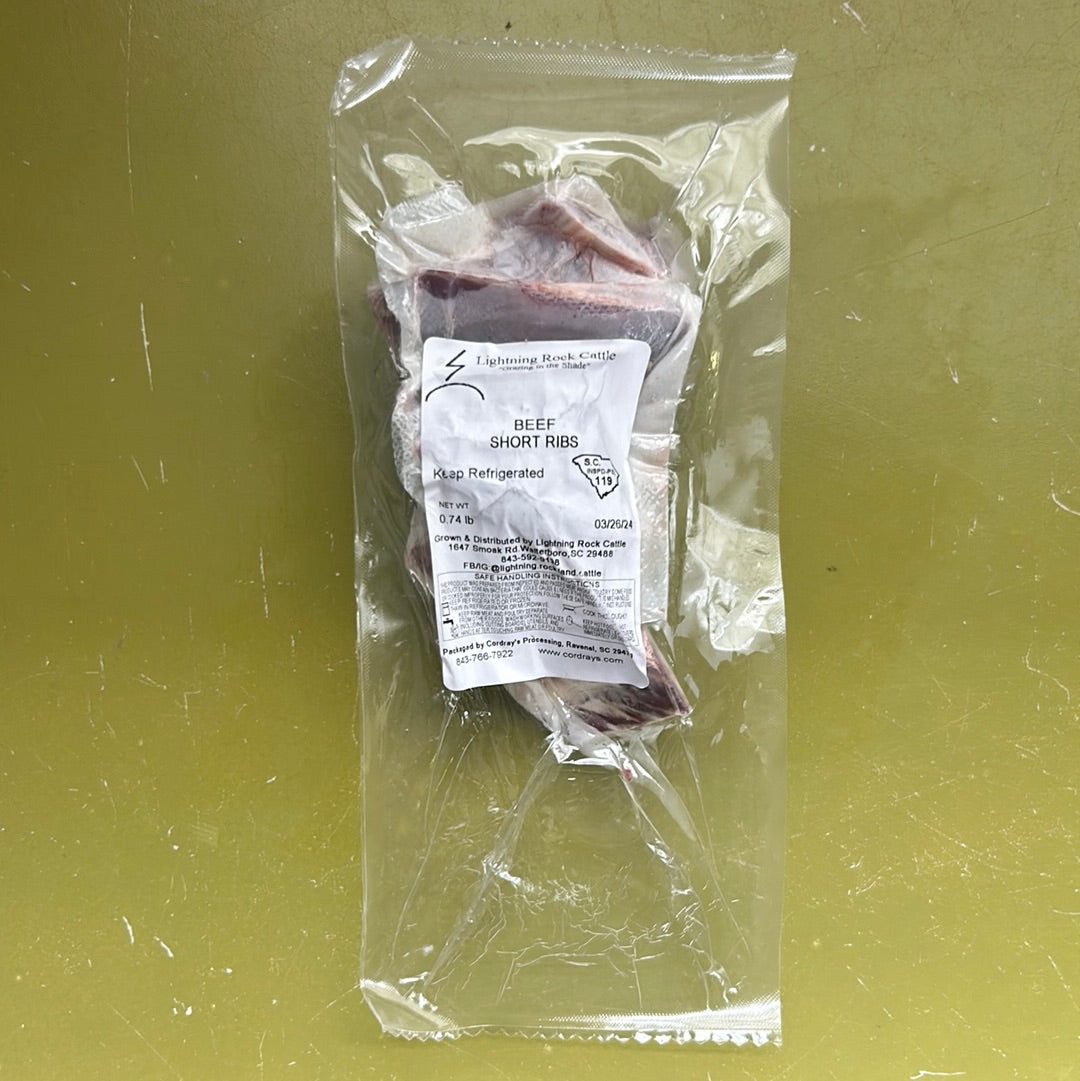 Beef Short Ribs FROZEN [per], Lightning Rock Cattle – Community ...